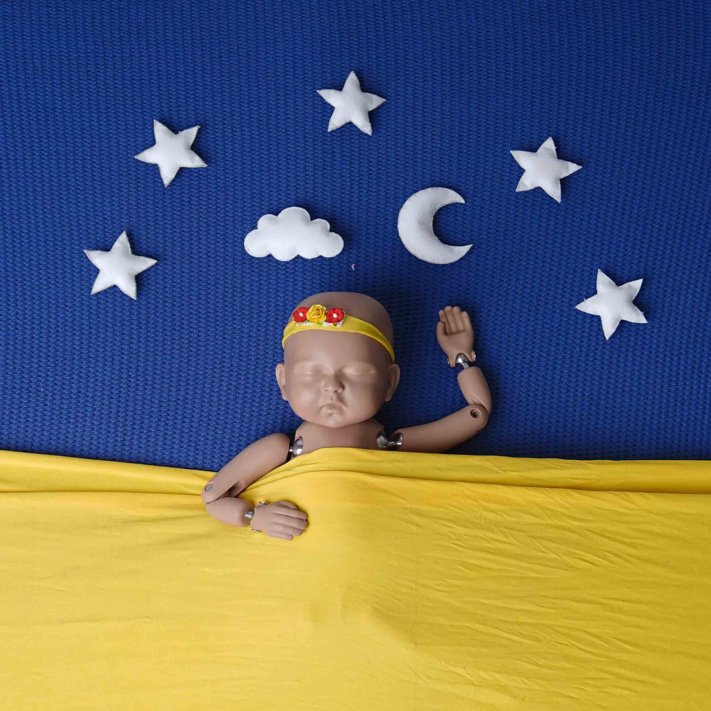 Starry Dreams New Born Theme Setup – Stars & Moon Baby Photo Kit | AK ...