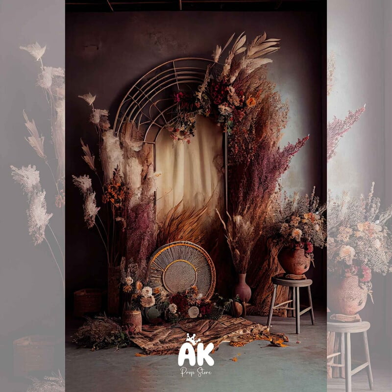 Fabric Portrait Backdrop - Boho Lounge