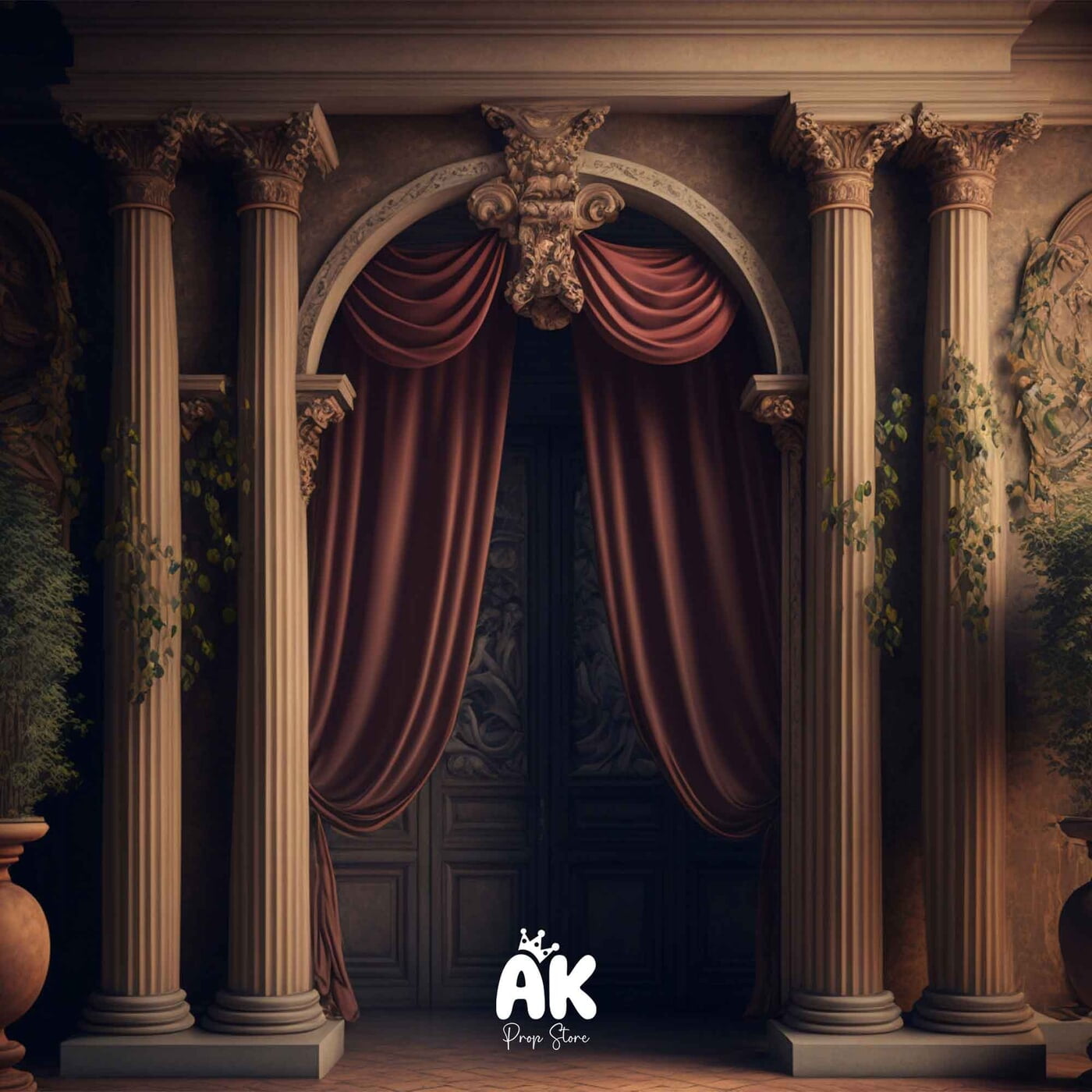 Fabric Baby Backdrop - Royal Palace Chamber