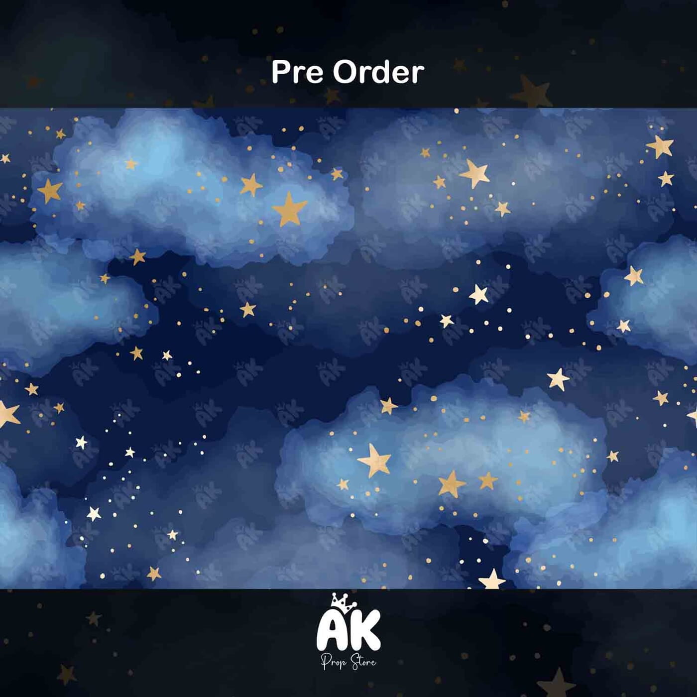 Starry Night Sky 5×7 ft Fabric Backdrop – Dreamy Baby & Toddler ...