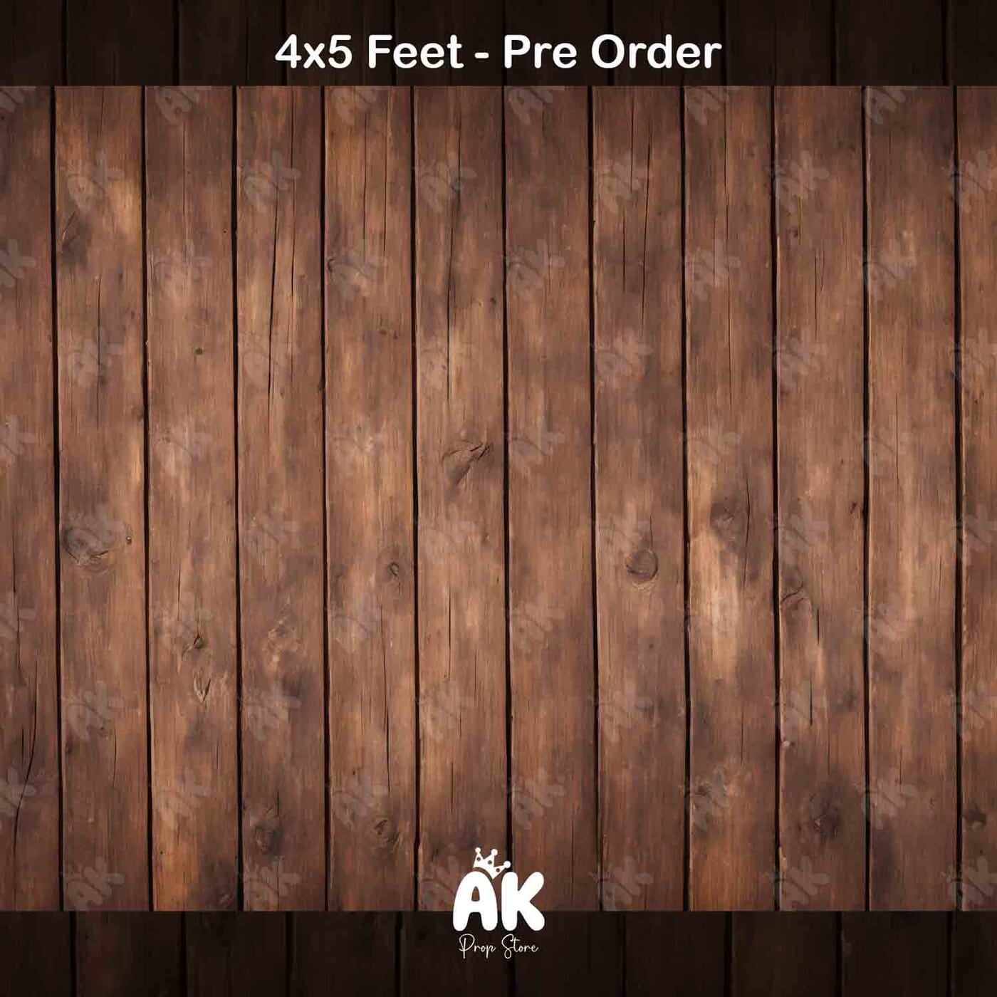 Walnut Wood Plank Fabric Backdrop 4×5 ft – Newborn & Toddler ...
