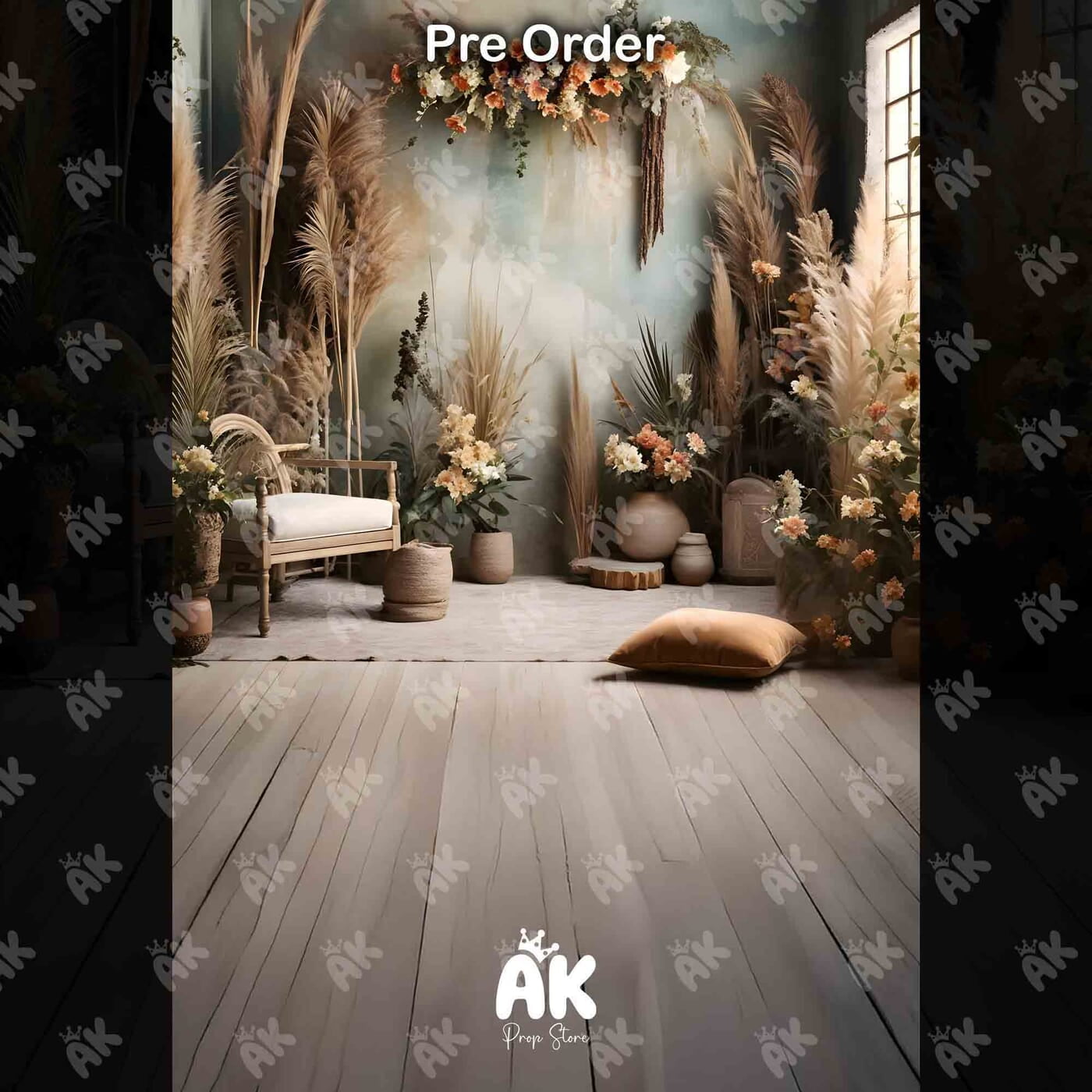 Country Side Indoor Fabric Backdrop | Pre-Order Baby & Toddler Studio Theme